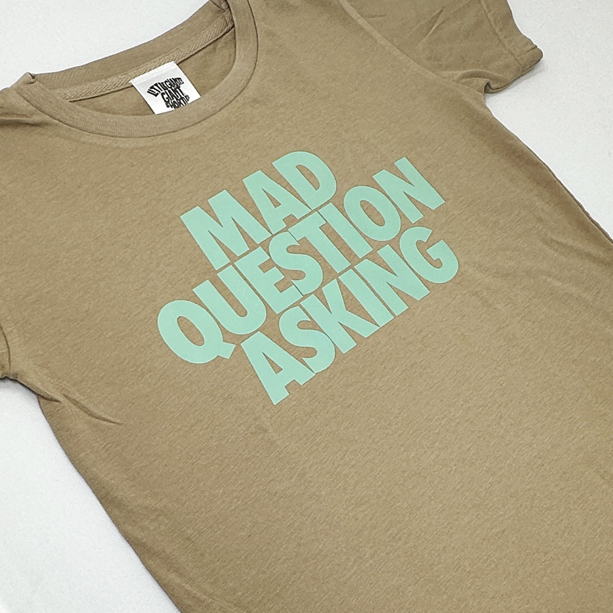 Mad Question Asking T-shirt (Peanut Butter) – Little Giants