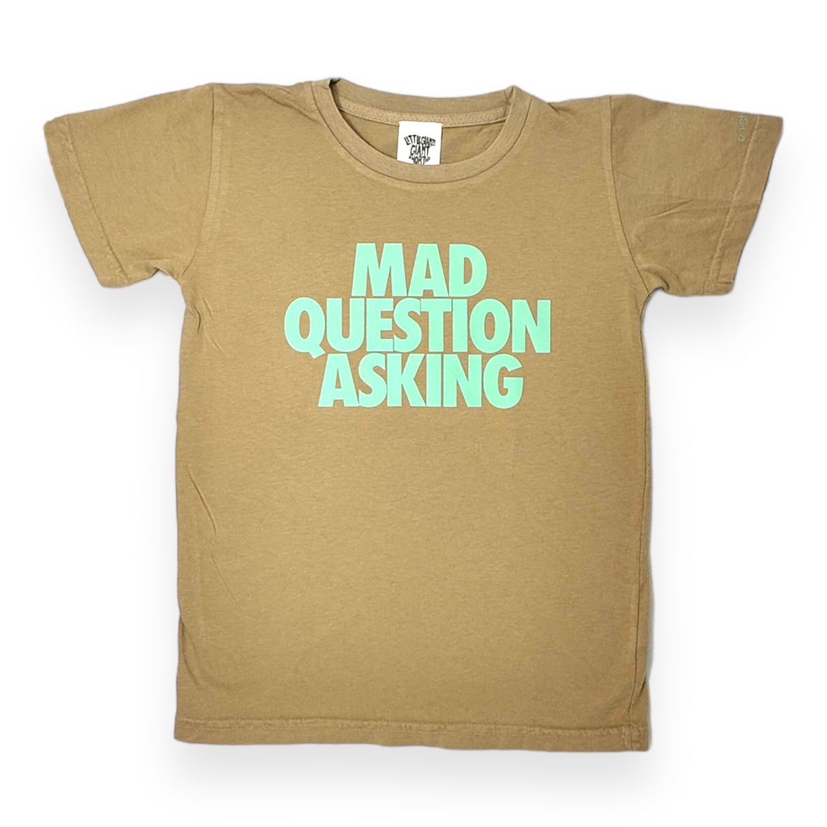 Mad Question Asking T-shirt (Peanut Butter) – Little Giants